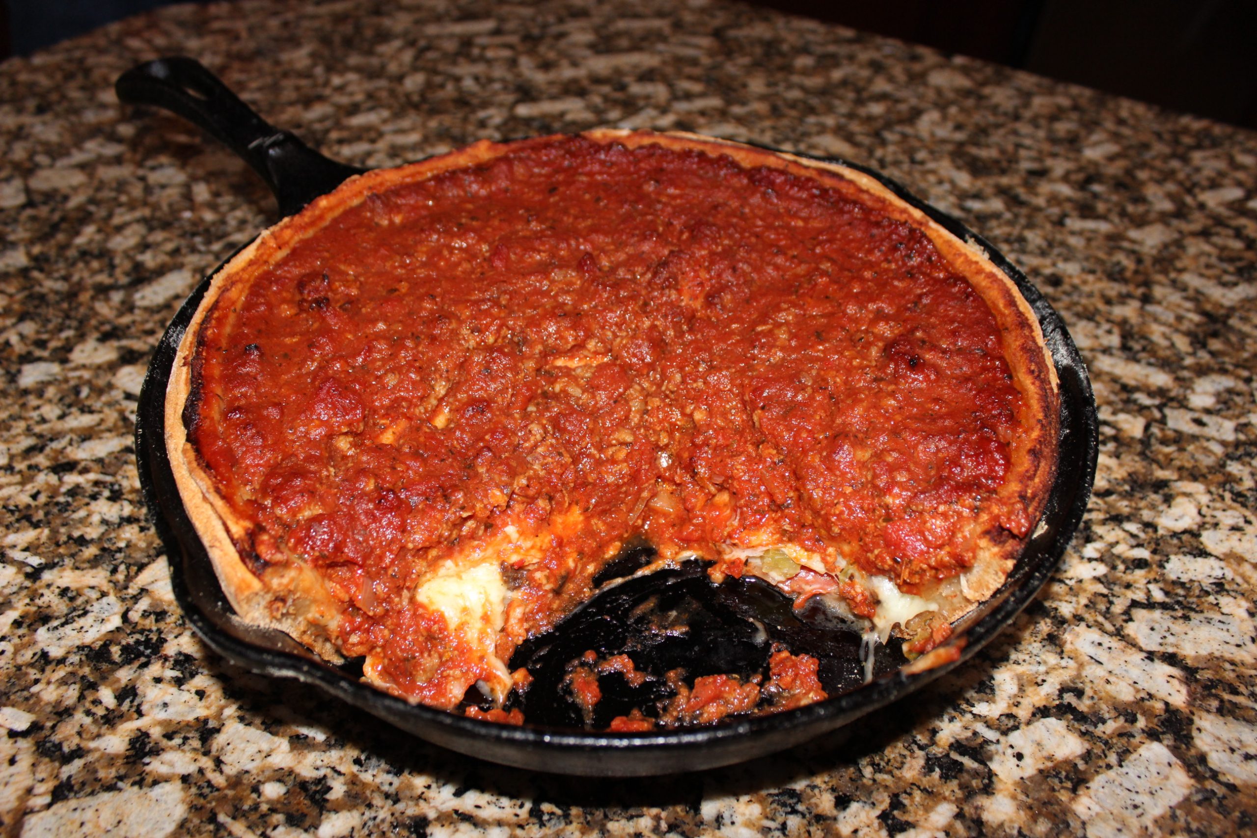Chicago Stuffed Deep Dish Pizza - Kay's Little Kitchen