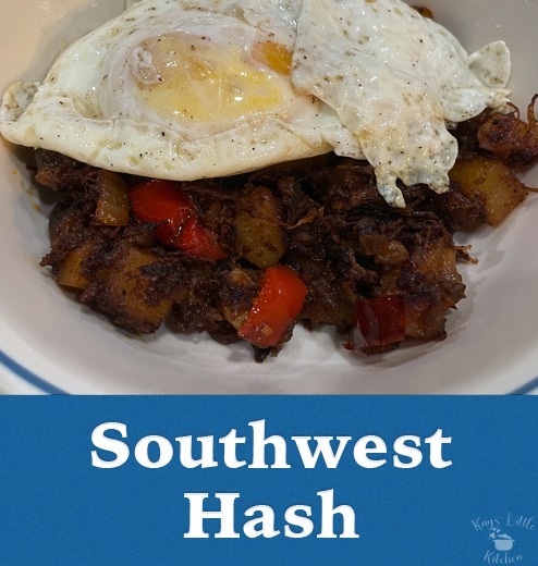 Southwest Brisket Breakfast Hash - Kay's Little Kitchen
